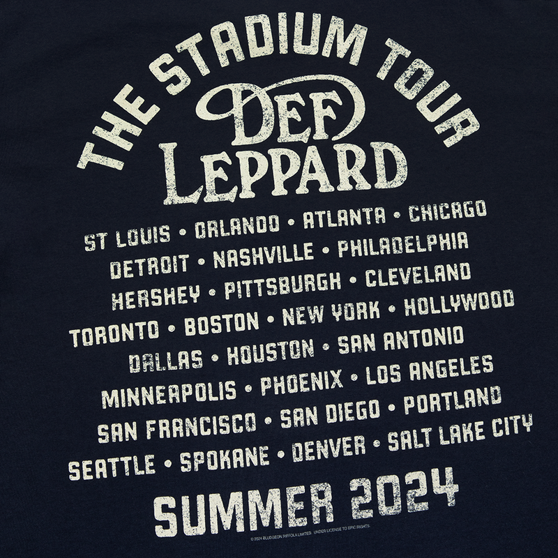 Union Jack Summer Stadium Tour T-Shirt - Def Leppard Official Store